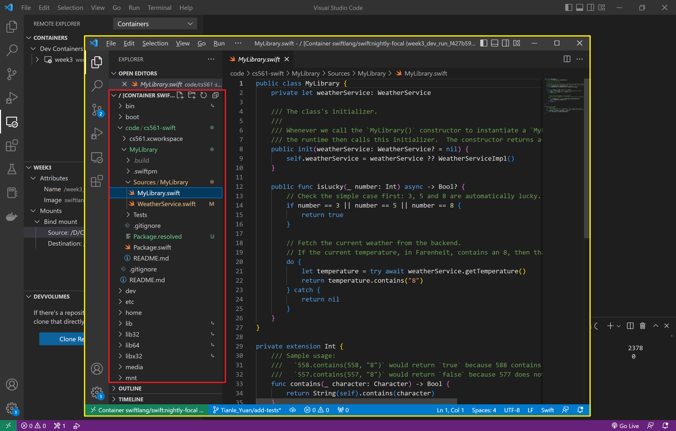 VS Code-Docker for editing Swift on Win10 · Tianle Yuan's Blog